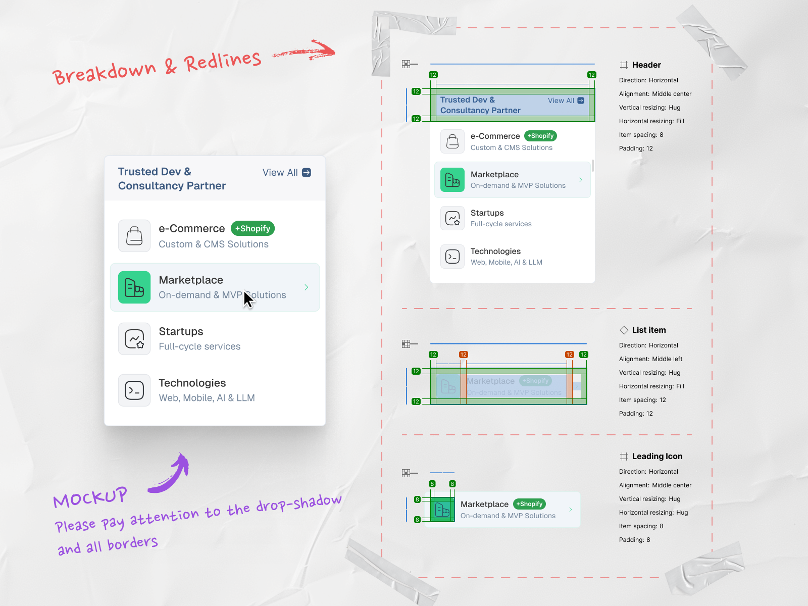 Drop-Down Menu & Design Specs by Yordan Genovski on Dribbble