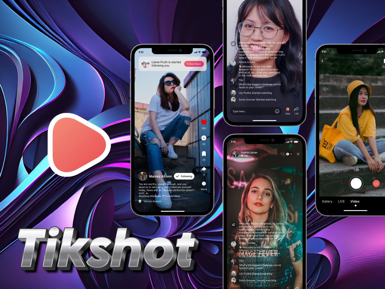 TikShot | Short-Video Sharing App | TikTok App Clone by vativeApps on ...