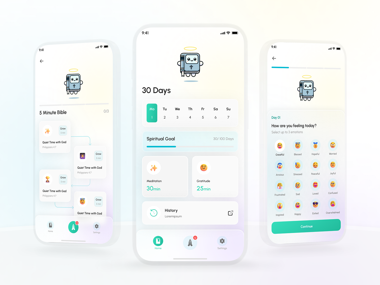 Modern Holy Bible App/ Religious App | UI/UX by Ghurki Design Co. on ...