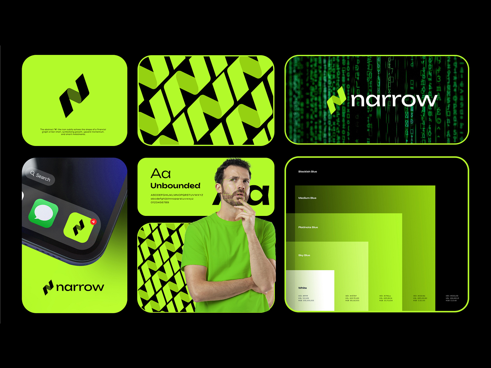 N Narrow Logo – Financial Brand Identity Design by Raphicx by Raphicx ...