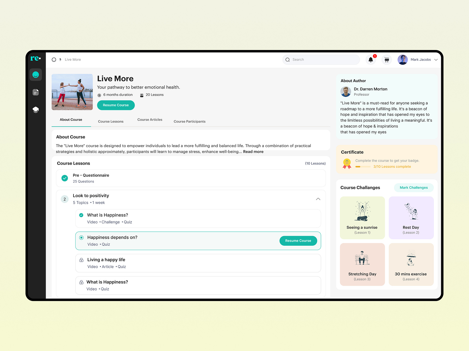 Holistic Wellness Platform UI for Happier, Healthier Living by reloadux ...