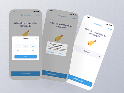 Set Reminder Mobile App Ui by UI Ants on Dribbble
