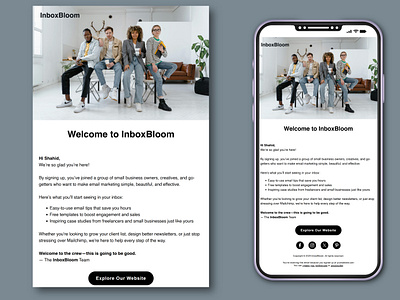 Welcome Email Template Design. by Md Saddam Hossain on Dribbble