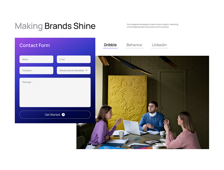 Agency - Clean Contact Form Design by Jubayr Rahman on Dribbble