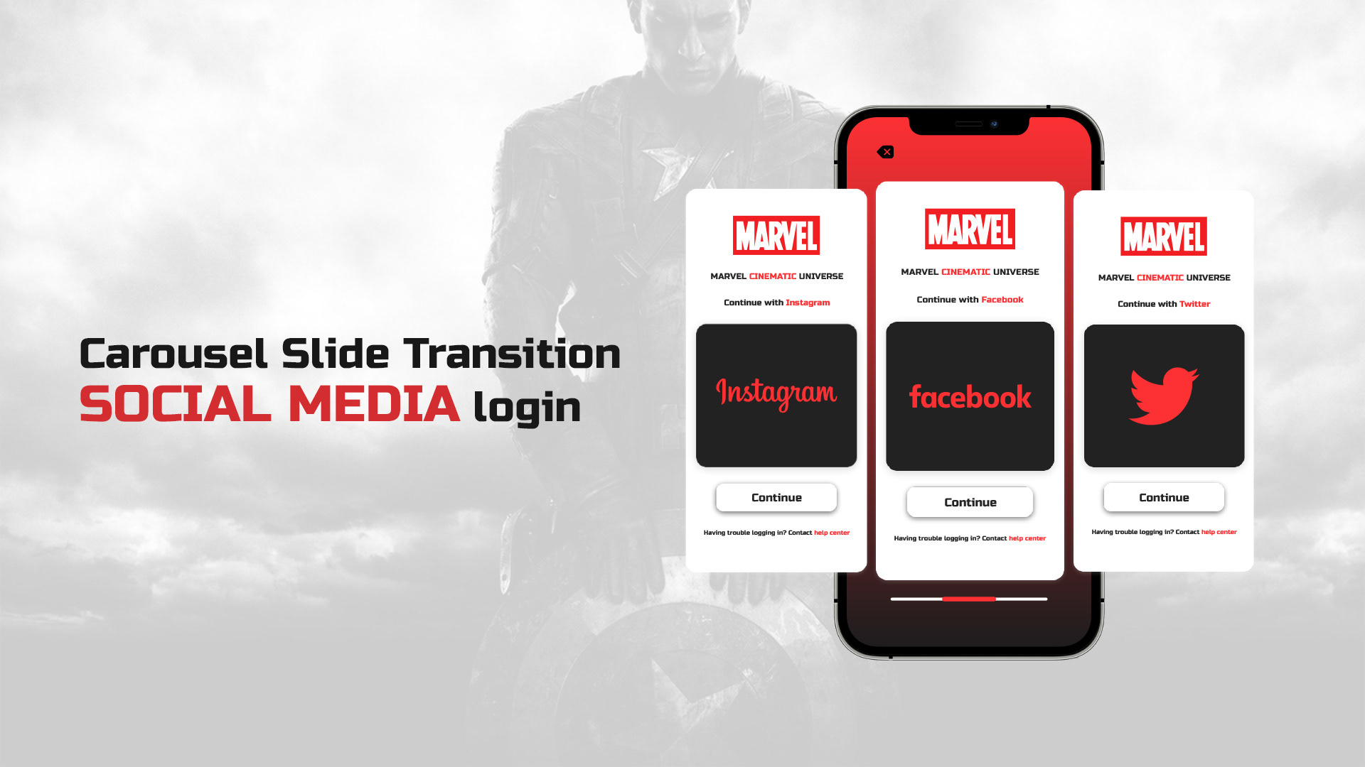 Marvel Cinematic Universe App UI Design Concept (#AmateurDesign) by ...