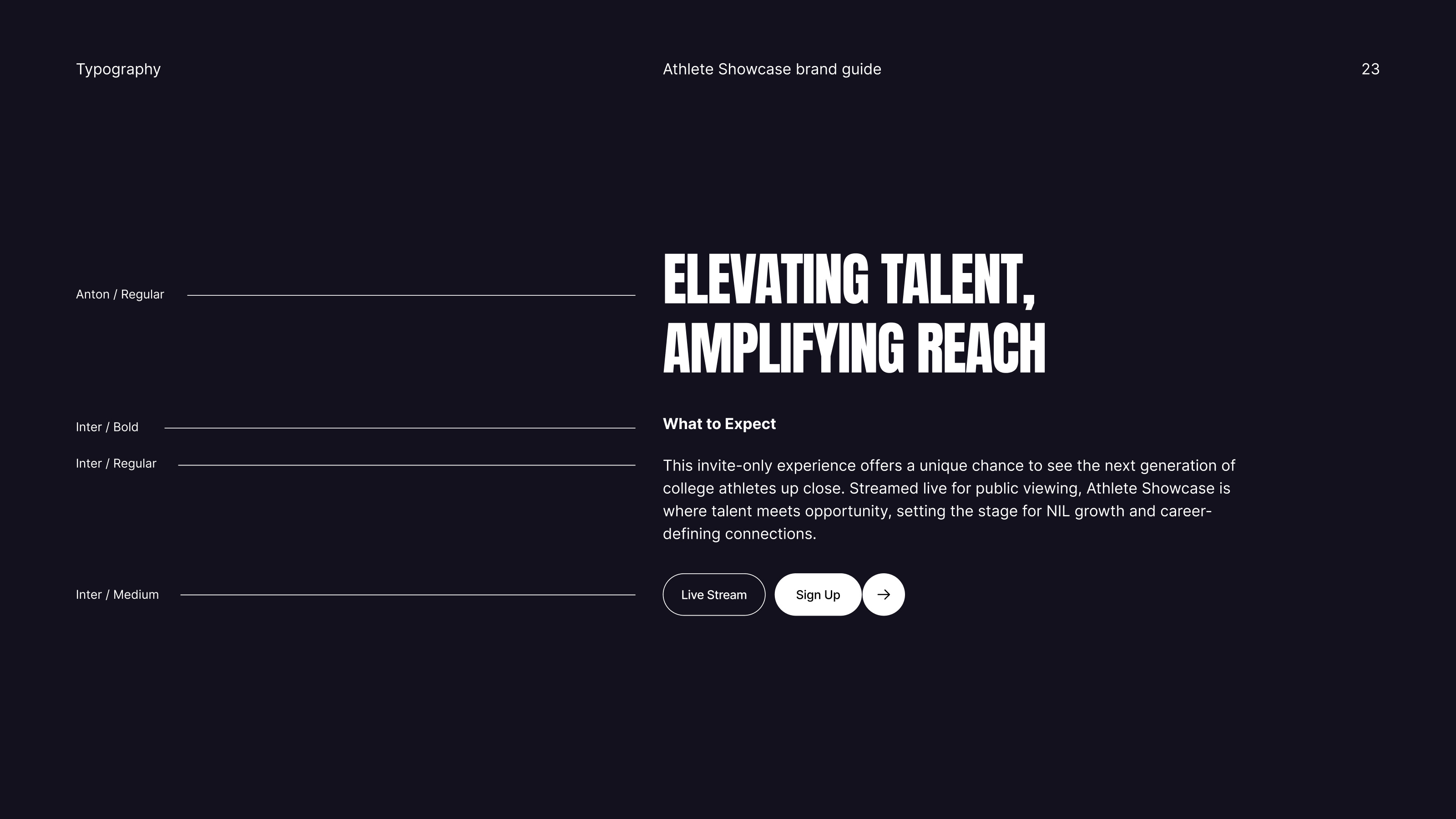 Brand Guidelines for a Sports-Tech Platform by Outcrowd on Dribbble