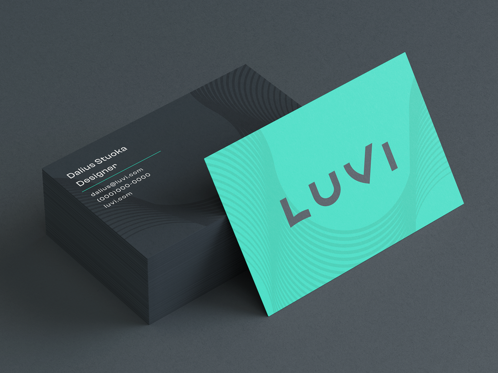 Luvi Wordmark Logo Design - Custom Typography by Dalius Stuoka on Dribbble
