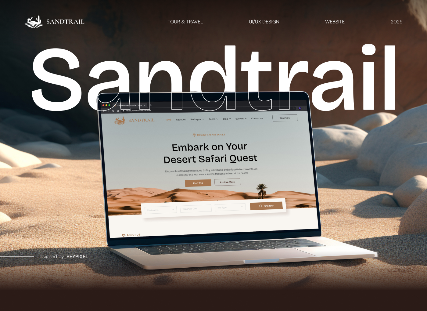 Sandtrail – Desert Safari Tour Website Design by peypixel on Dribbble