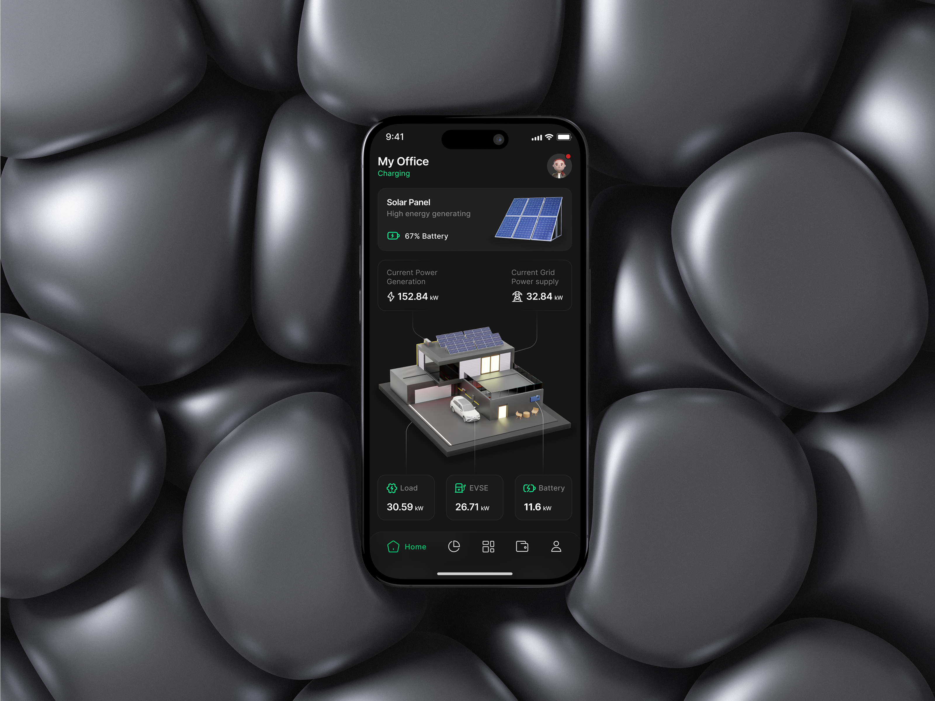 EcoSync Solar App UI – Clean, Insightful, Energy Monitoring by Vislume Studio on Dribbble