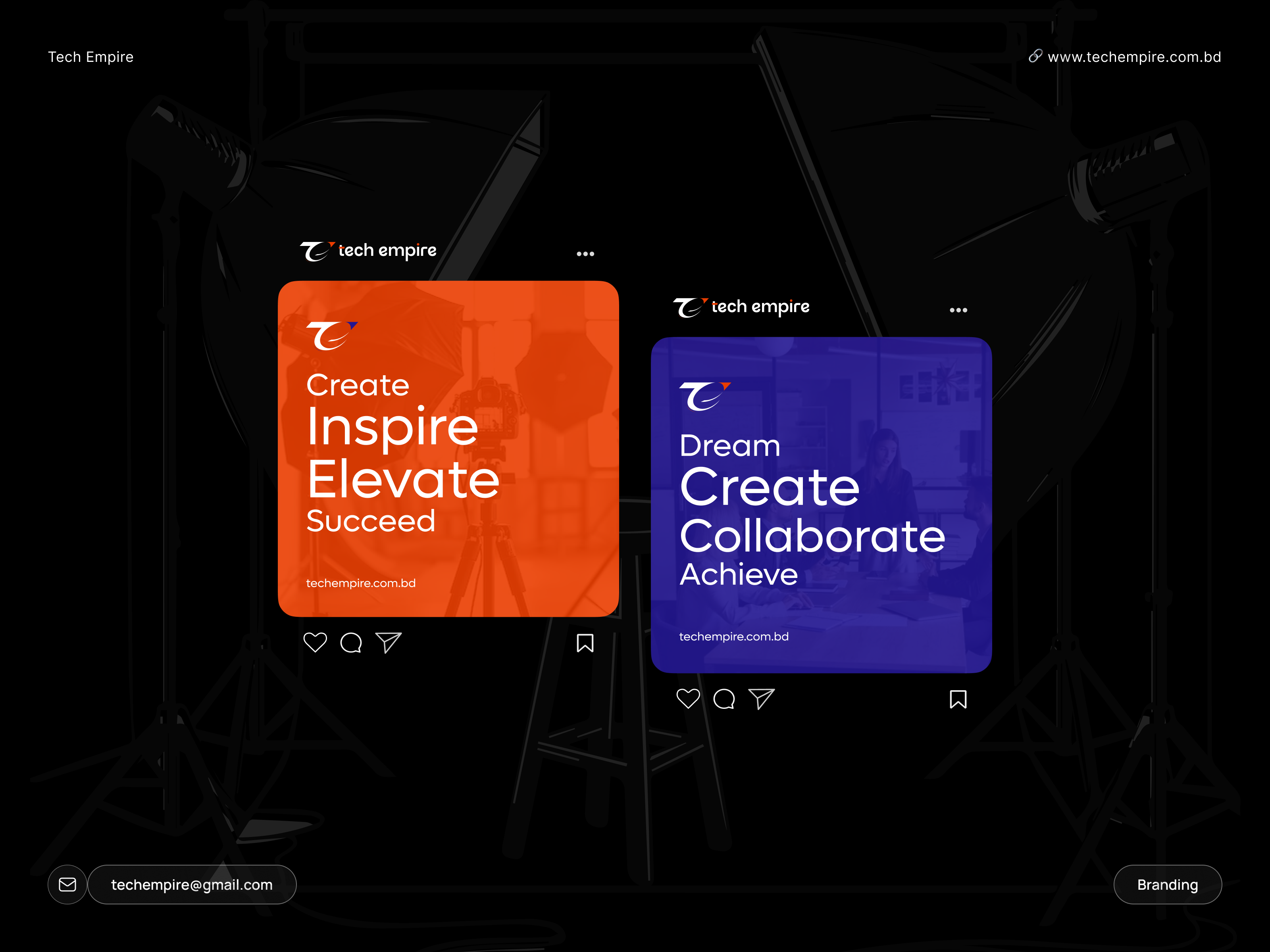 Tech Empire – Portfolio & Identity Design by Tech Empire on Dribbble
