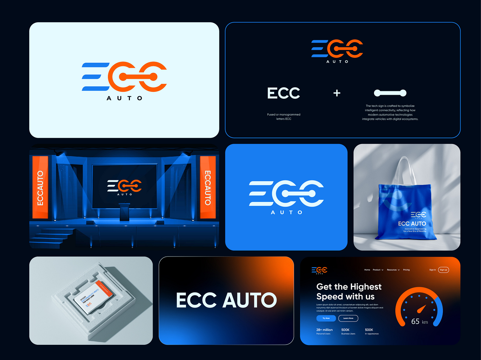 ECC AUTO – ECC Automotive Lettermark Logo Design Concept by Designer ...