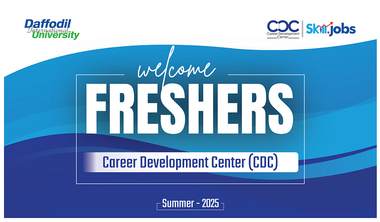 Freshers Reception Day banner for Career Development Center by Imtiaj ...