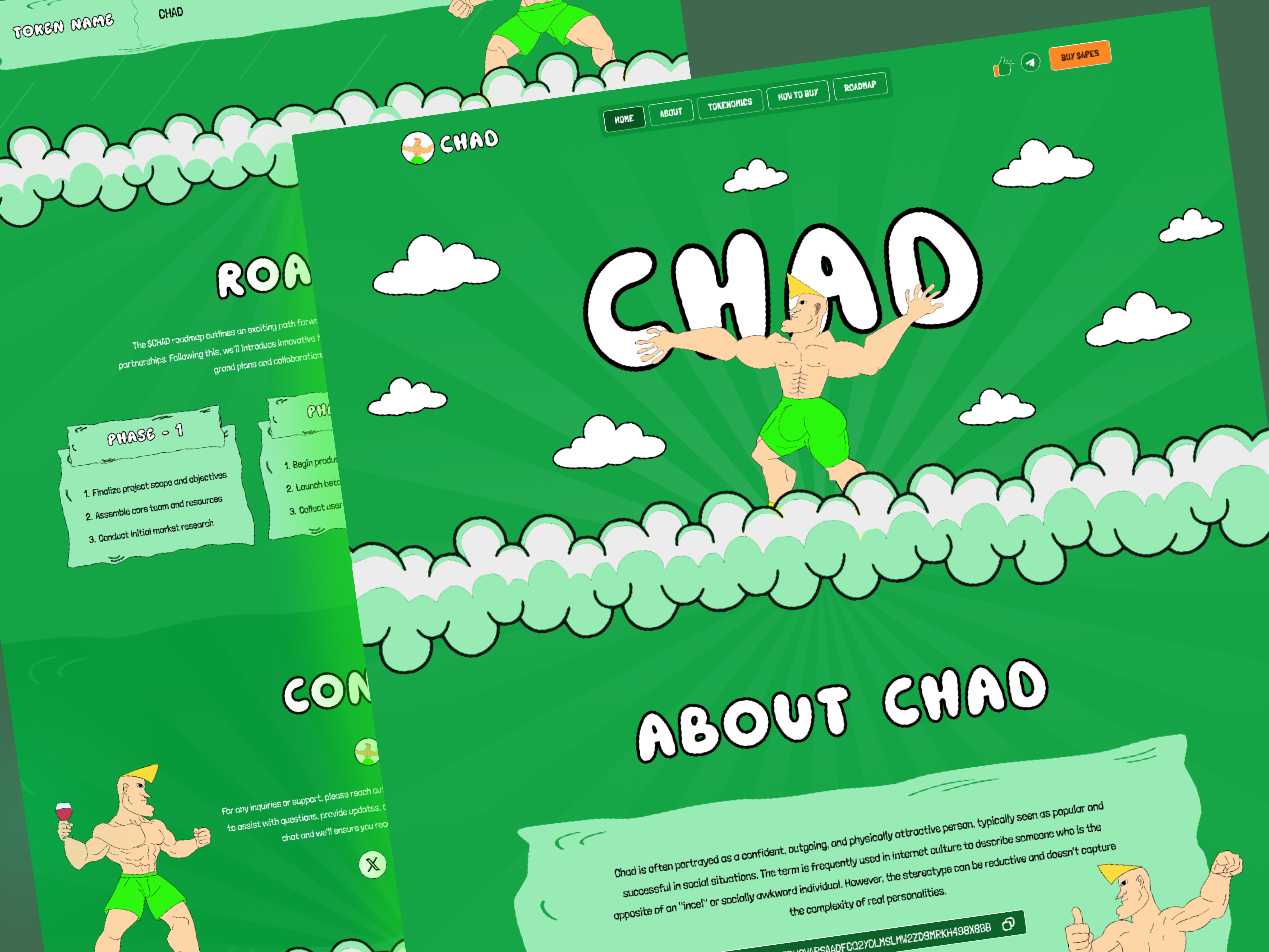 $CHAD - Meme Landing Page. by Sheikh Shovon on Dribbble