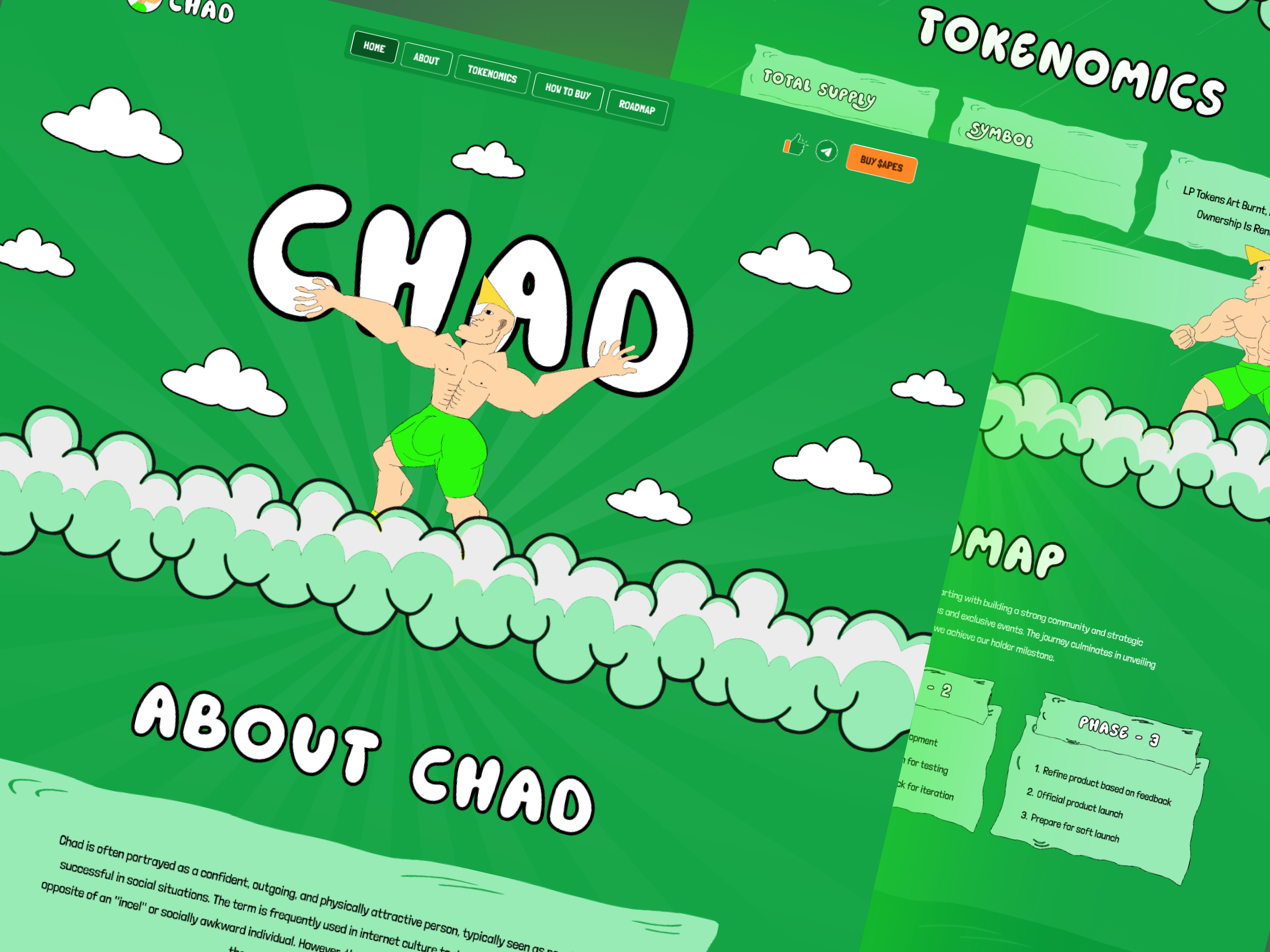$CHAD - Meme Landing Page. by Sheikh Shovon on Dribbble