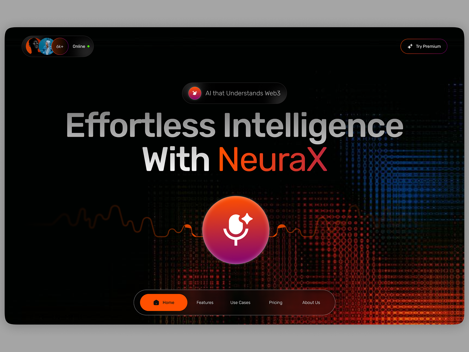 NeuraX - Web3 AI Landingpage Design by Oreoluwa Fagade on Dribbble