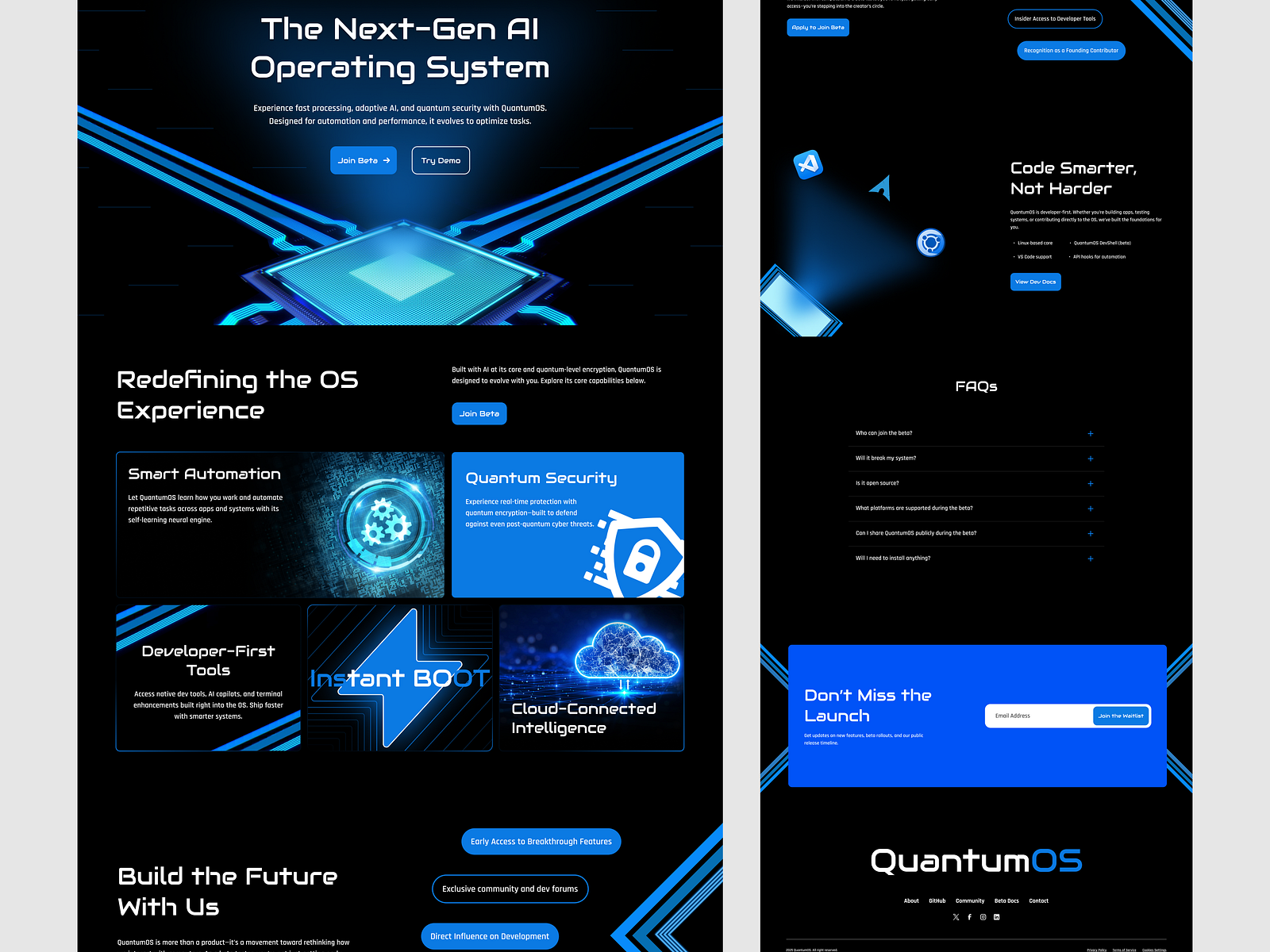 Operating System Landing Page by Udochukwu Enyinnaya Chimbo on Dribbble
