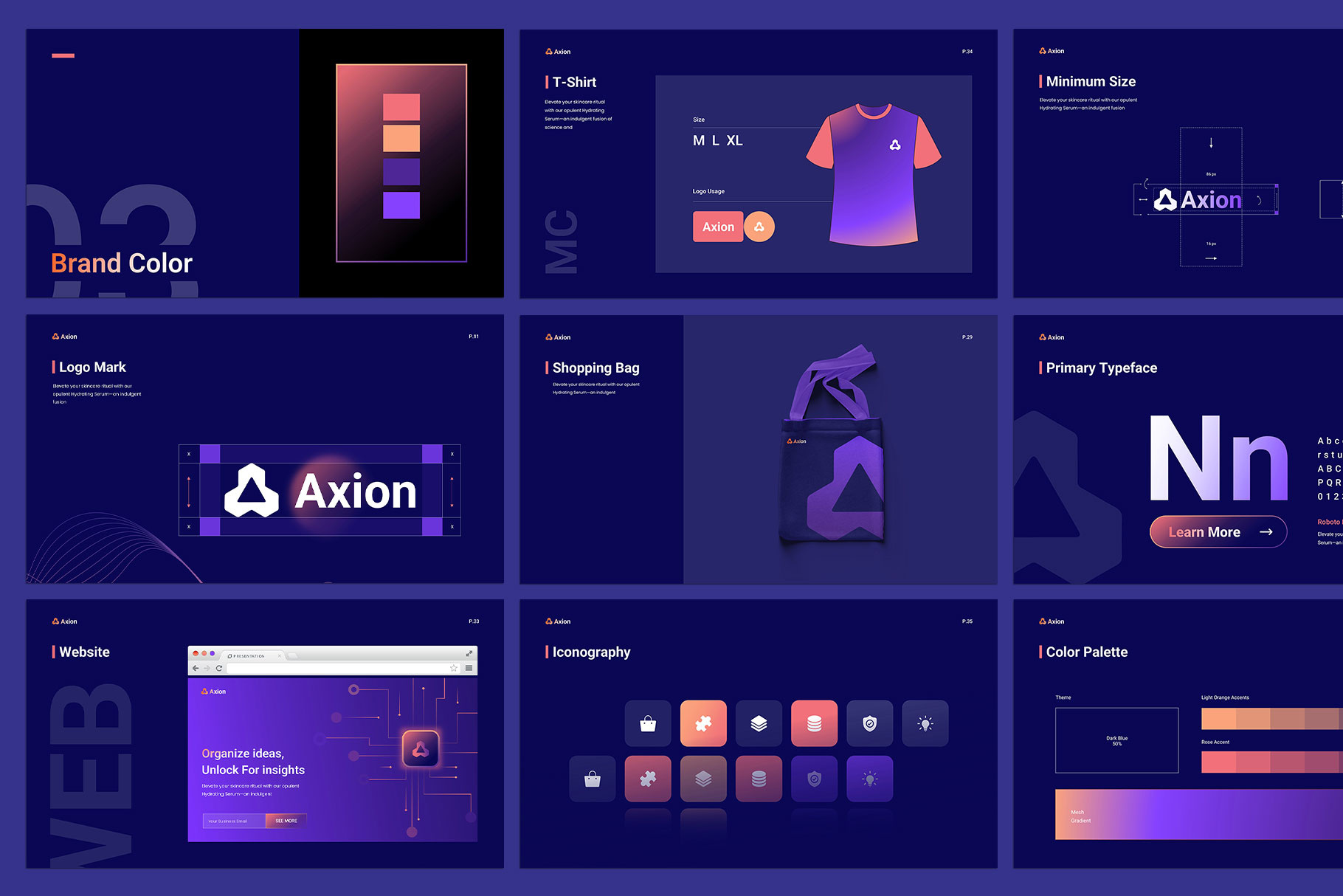 Axion-Brand Guideline Presentation by Kreate-Tribe on Dribbble