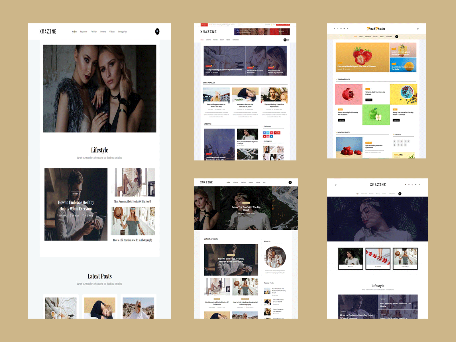 📝 Xmazine - WordPress Personal Blog & Magazine Theme by Zozothemes on Dribbble