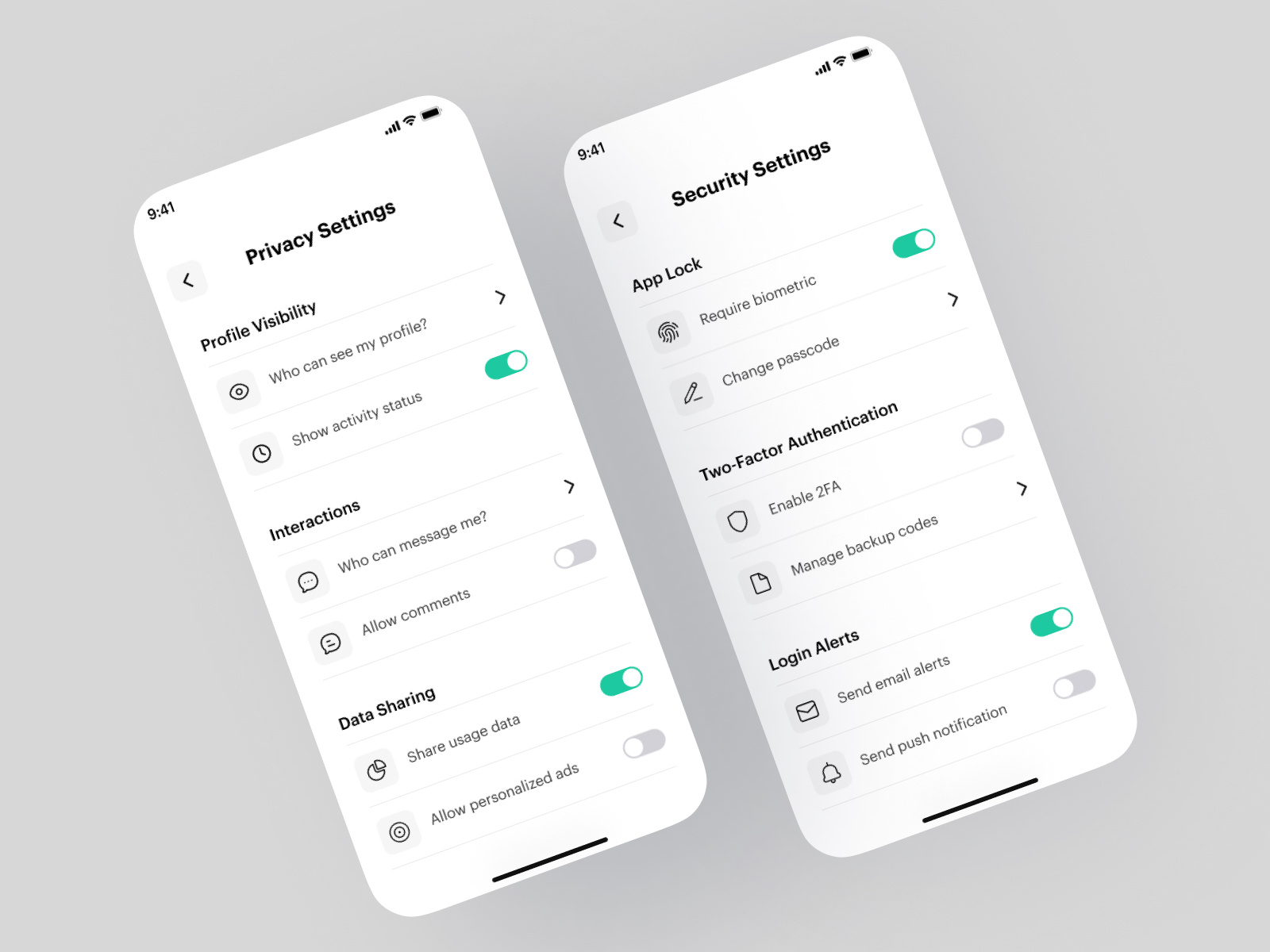 Day 007 – Settings Screen | DailyUI by Zubair Akhter on Dribbble