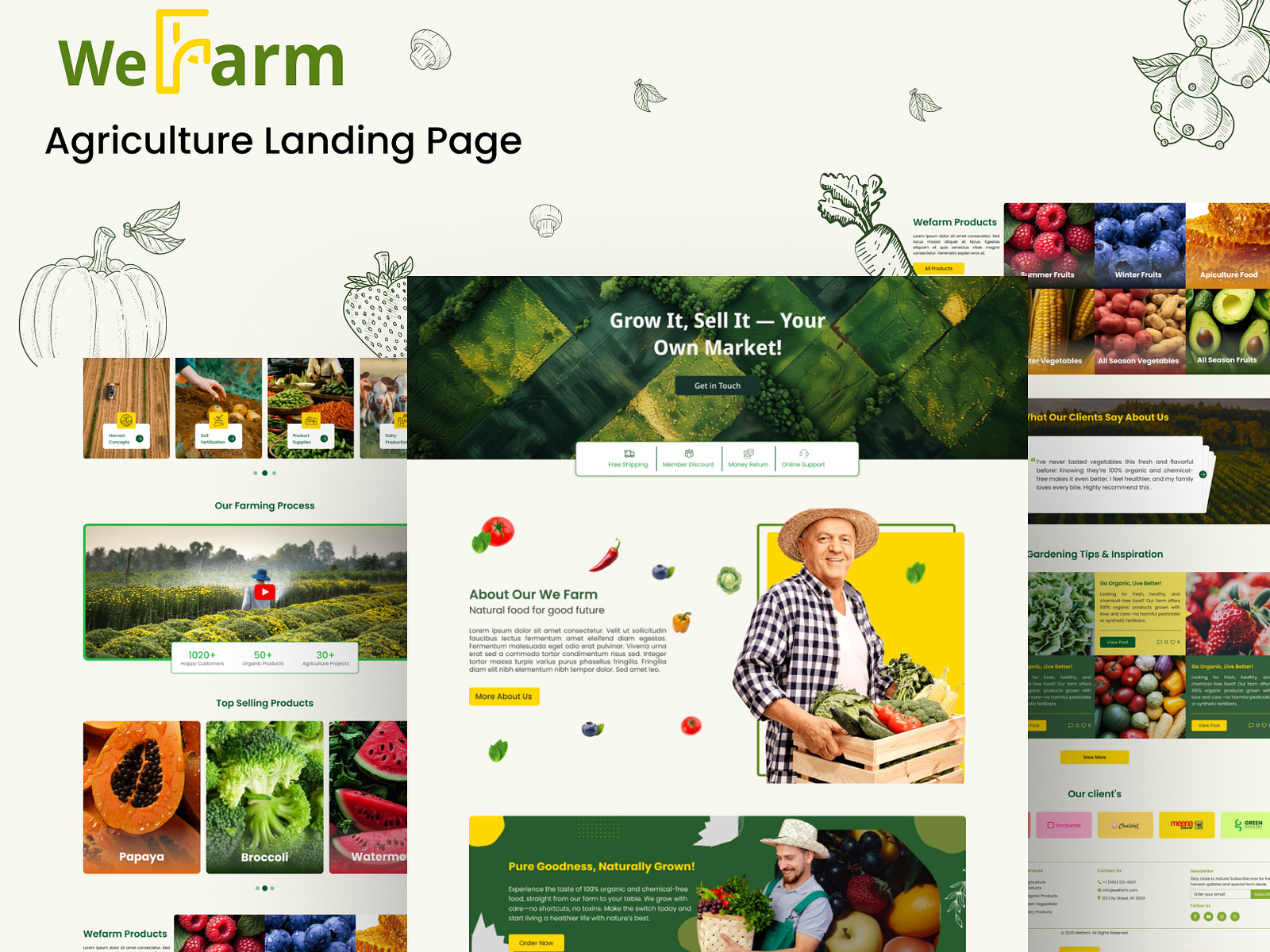 Agriculture Website Landing Page Design by Sohanur Rahman on Dribbble