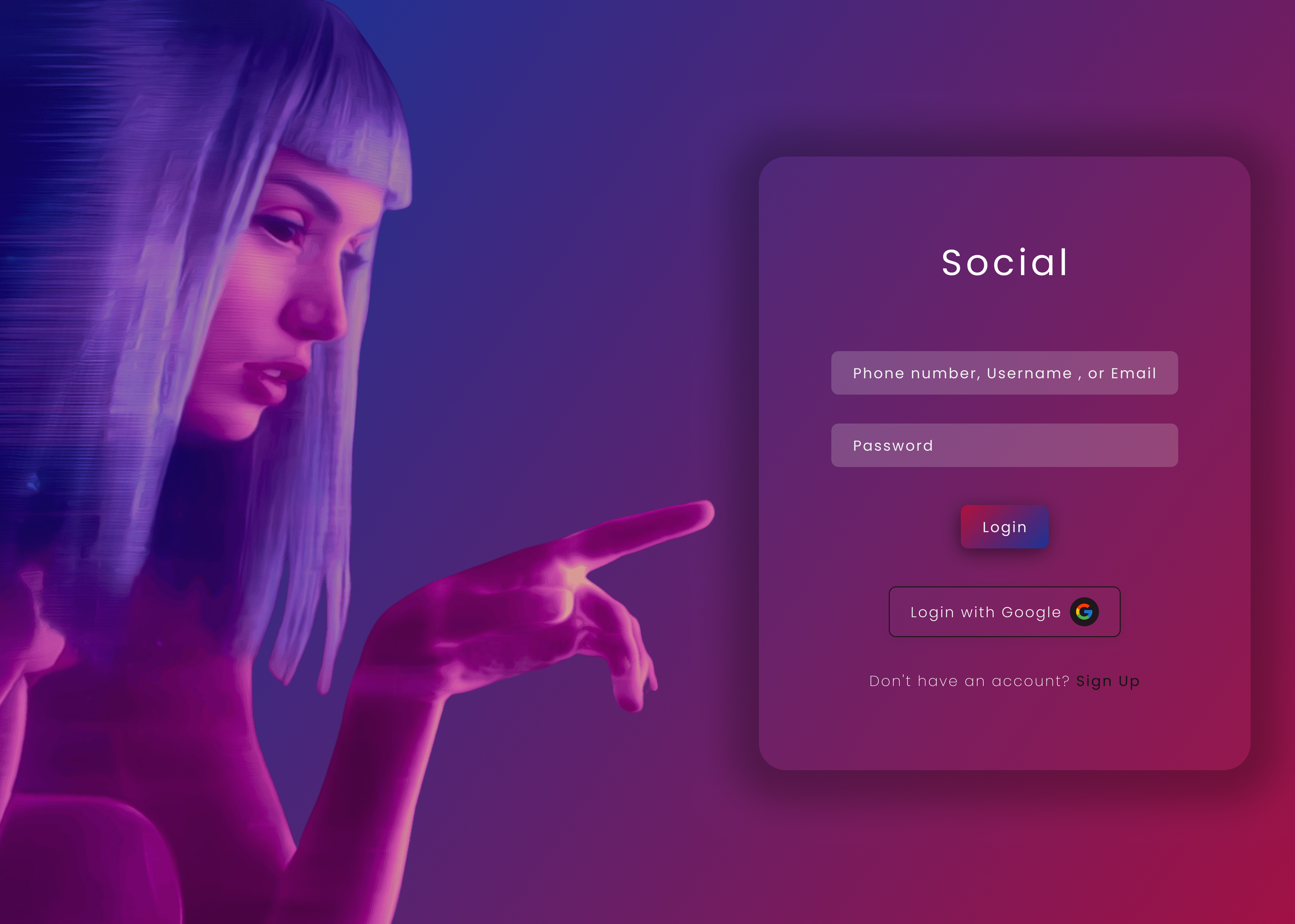 Login Page Design by Pratik Verma on Dribbble