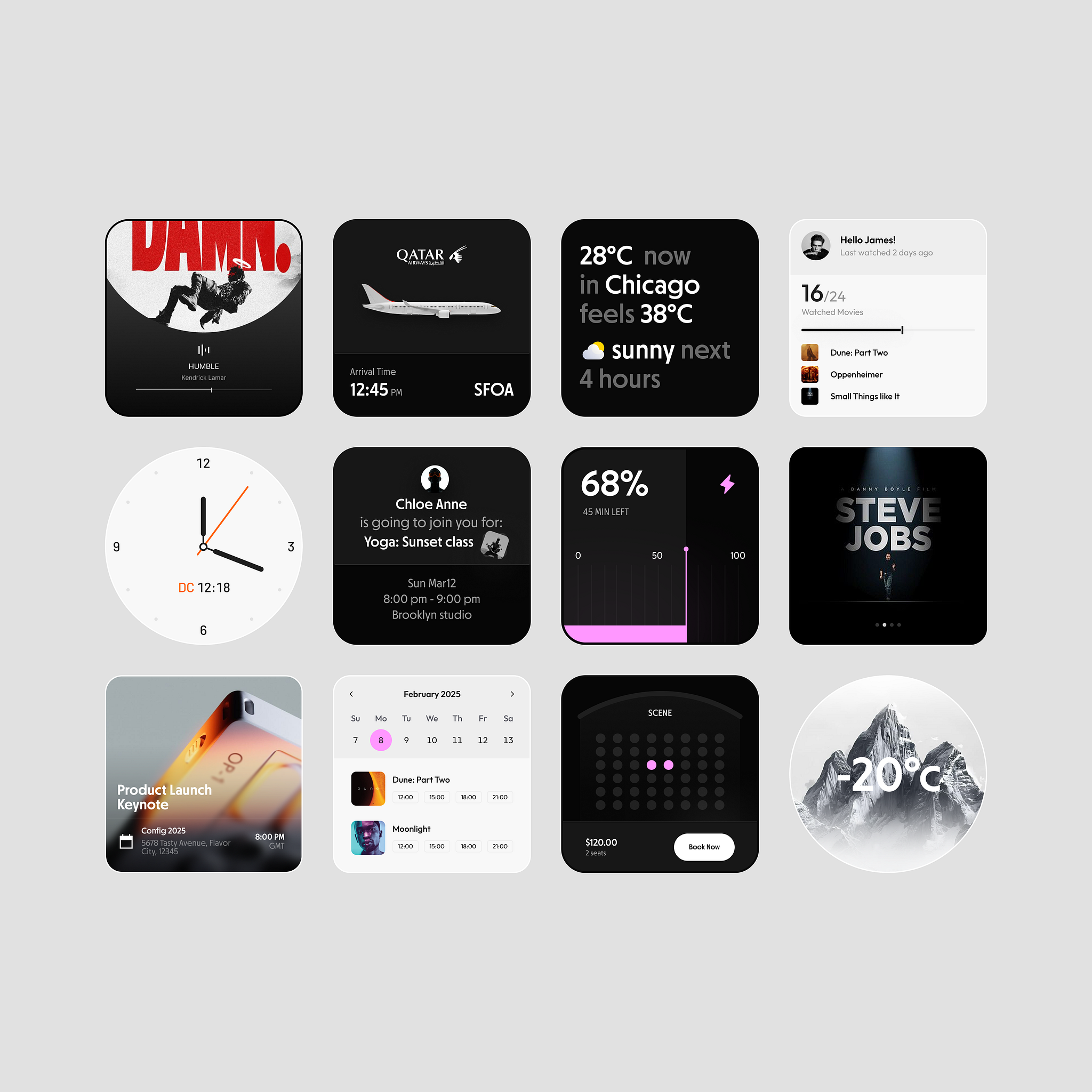 Custom Widgets by Kawsar Ahmed on Dribbble