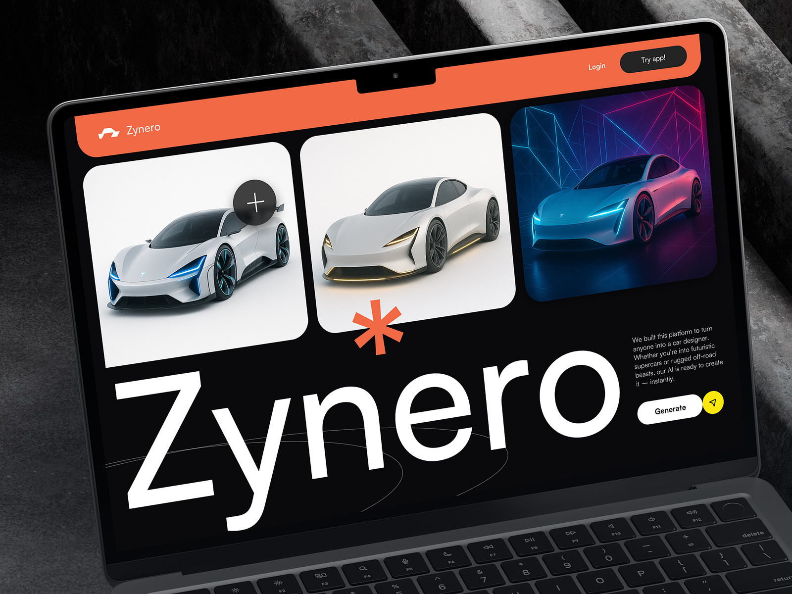 Zynero - Web AI car generator by Masha Dulakyan for Massiv. on Dribbble