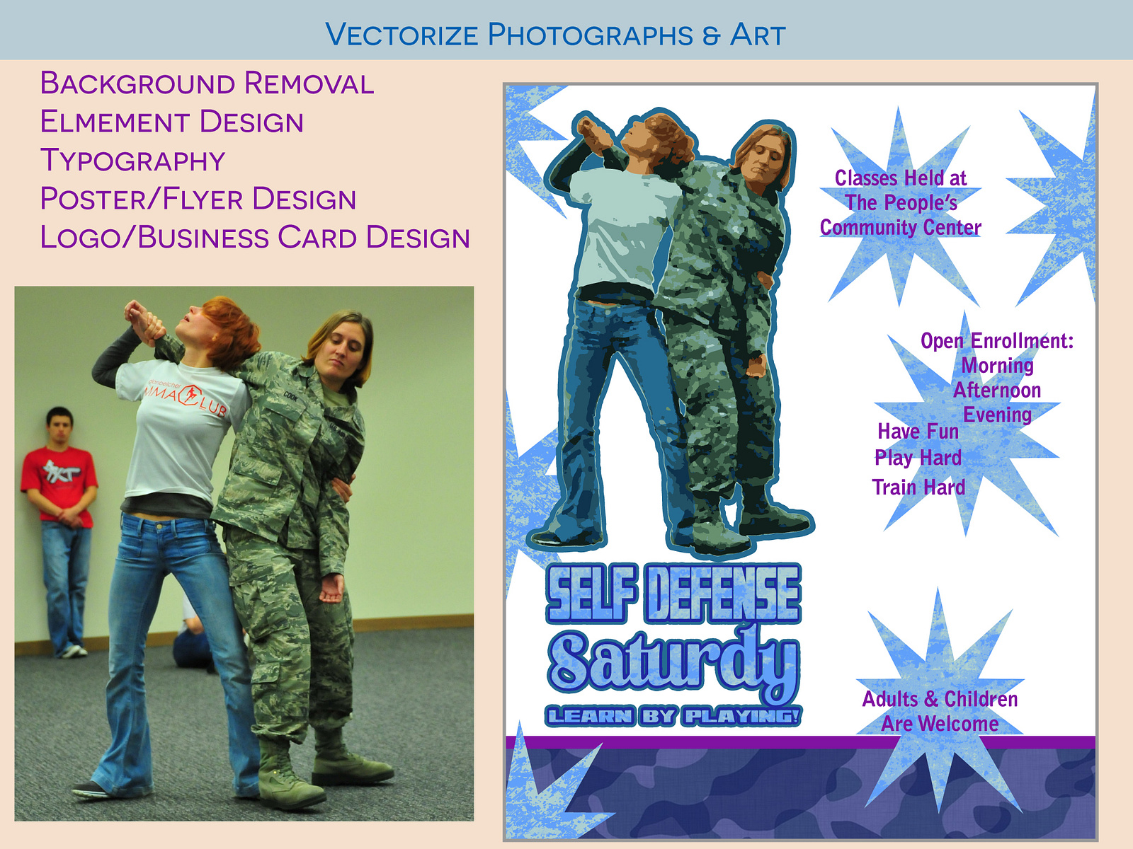 Vector Tracing, Elements, & Type by Sandra on Dribbble