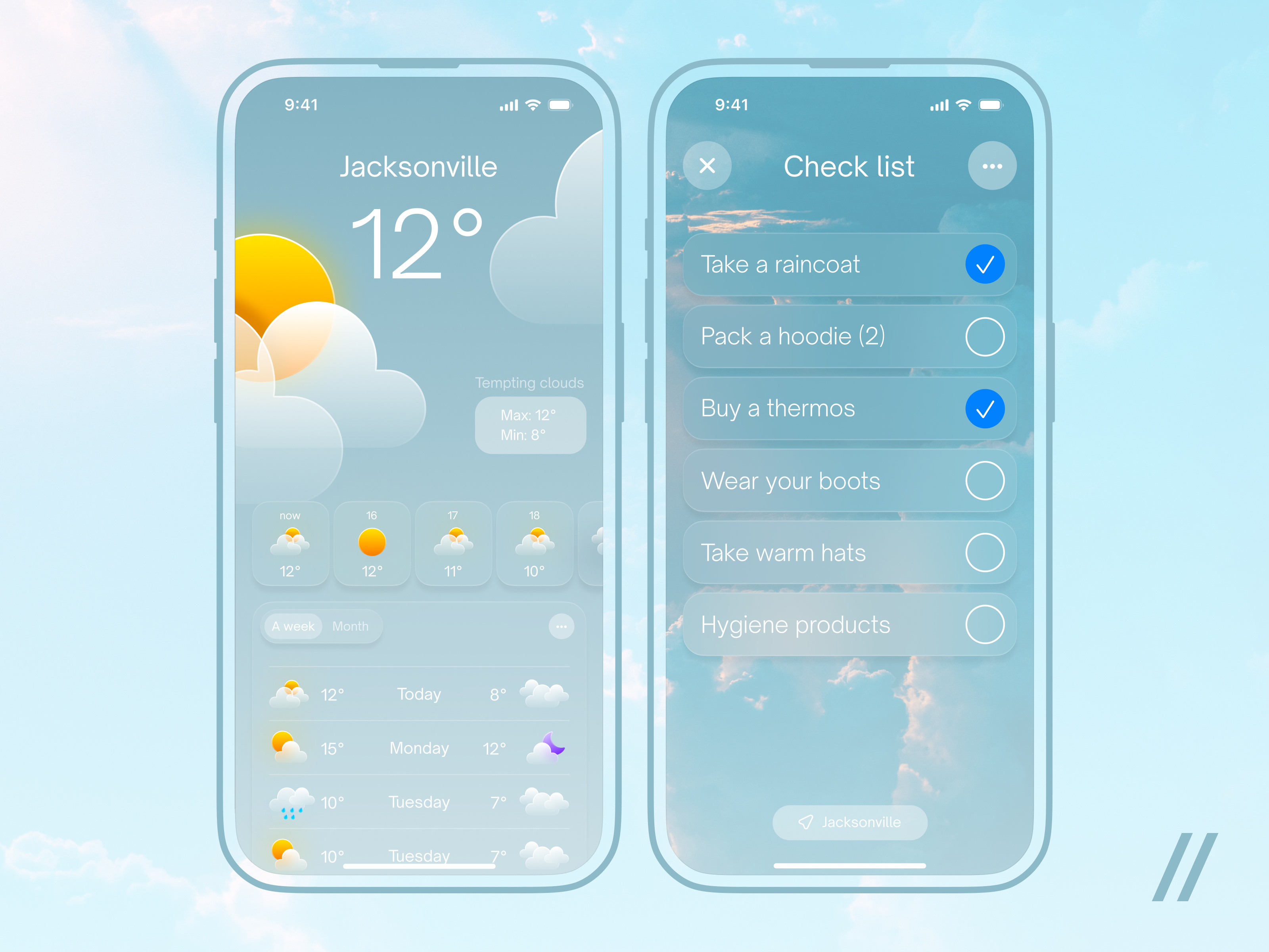 Weather Tracking Mobile iOS App by Purrweb UI/UX Agency on Dribbble
