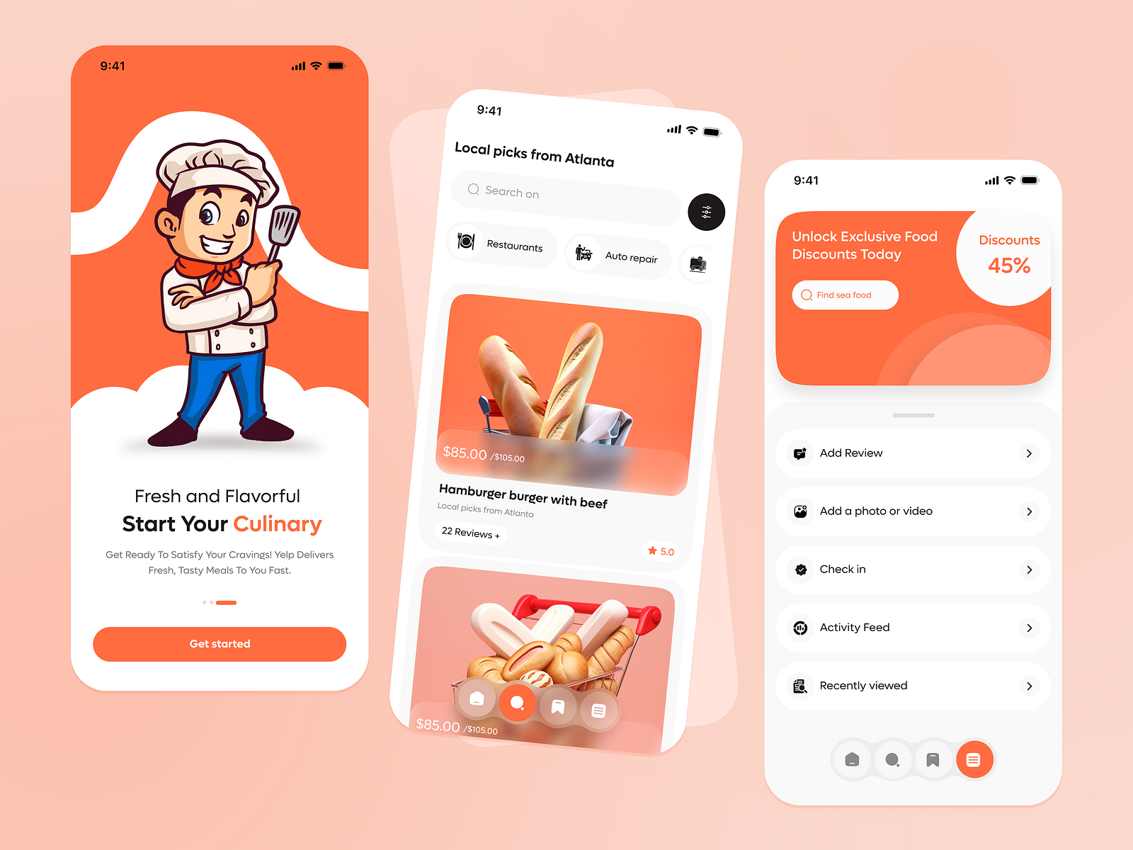 Food Mobile App Design by Gm Al Amin on Dribbble