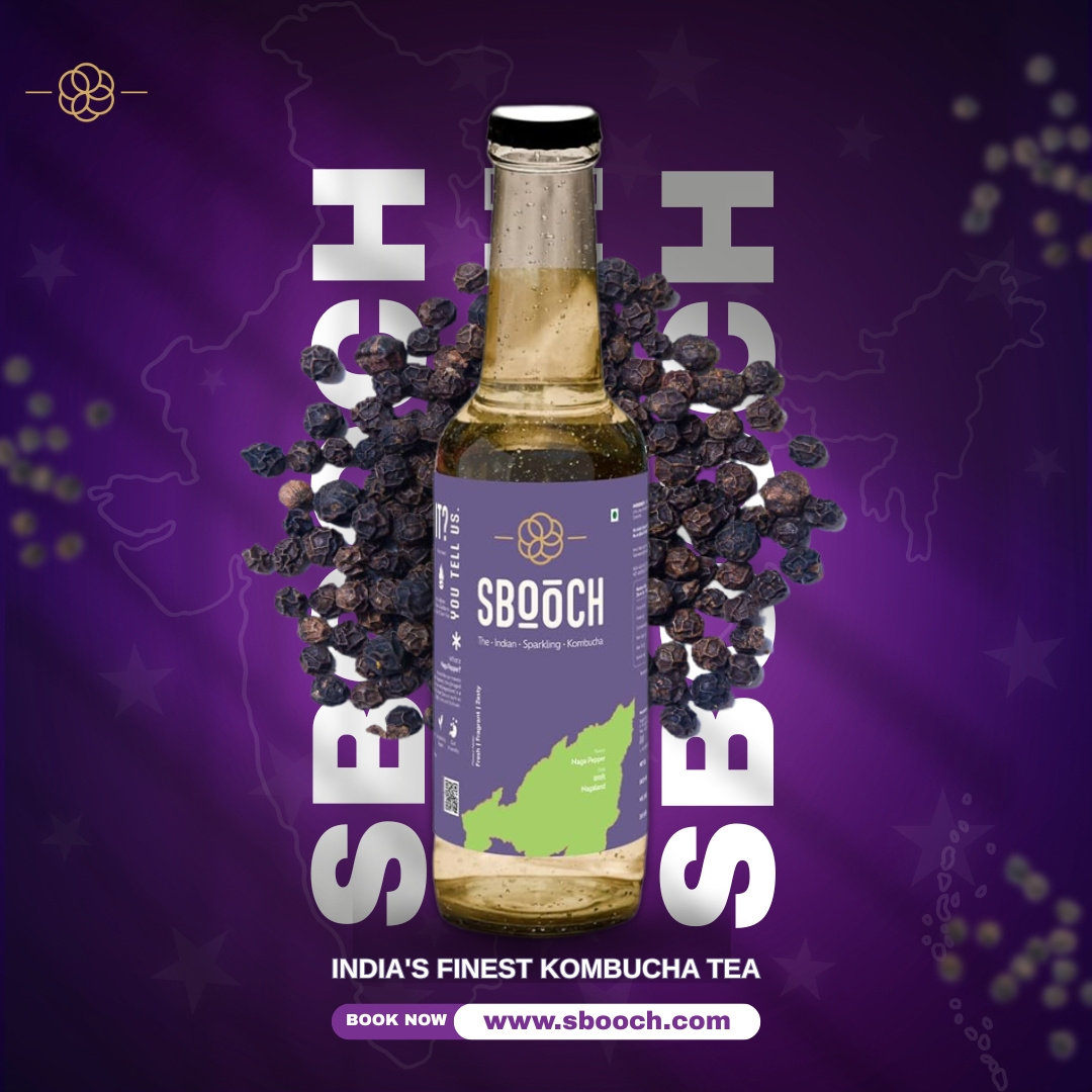 SBOOCH KOMBUCHA BRANDING POSTER by Mohith k.v.s on Dribbble
