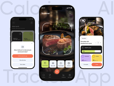 AI Calorie Tracker App | Scan Meal Calorie UIUX by Sheikh Raihan for ...