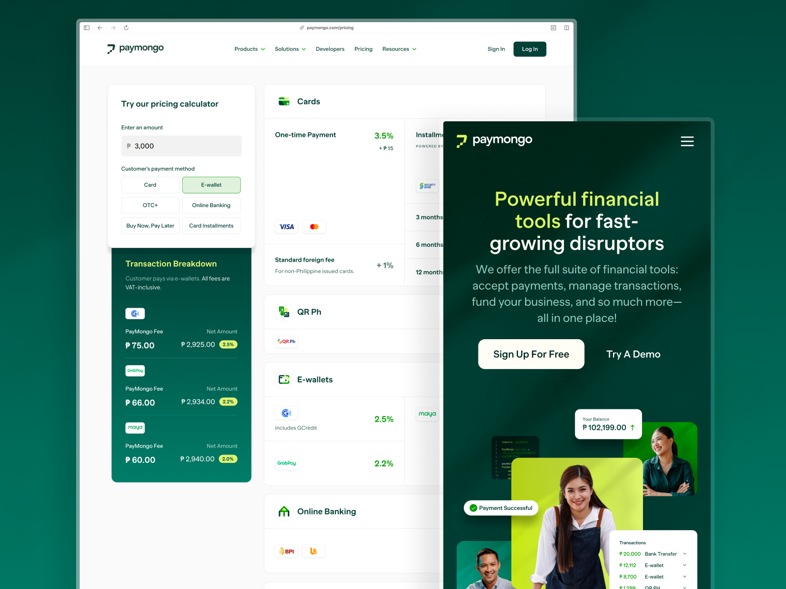 Paymongo Website by Brylle Clarido on Dribbble