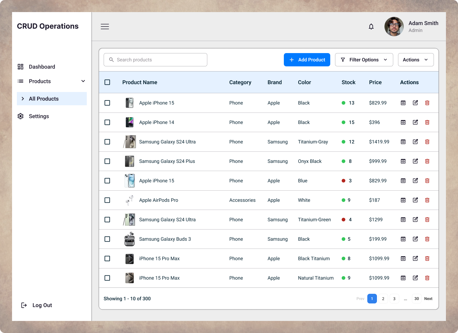 Browse thousands of Dashboard Crud images for design inspiration | Dribbble