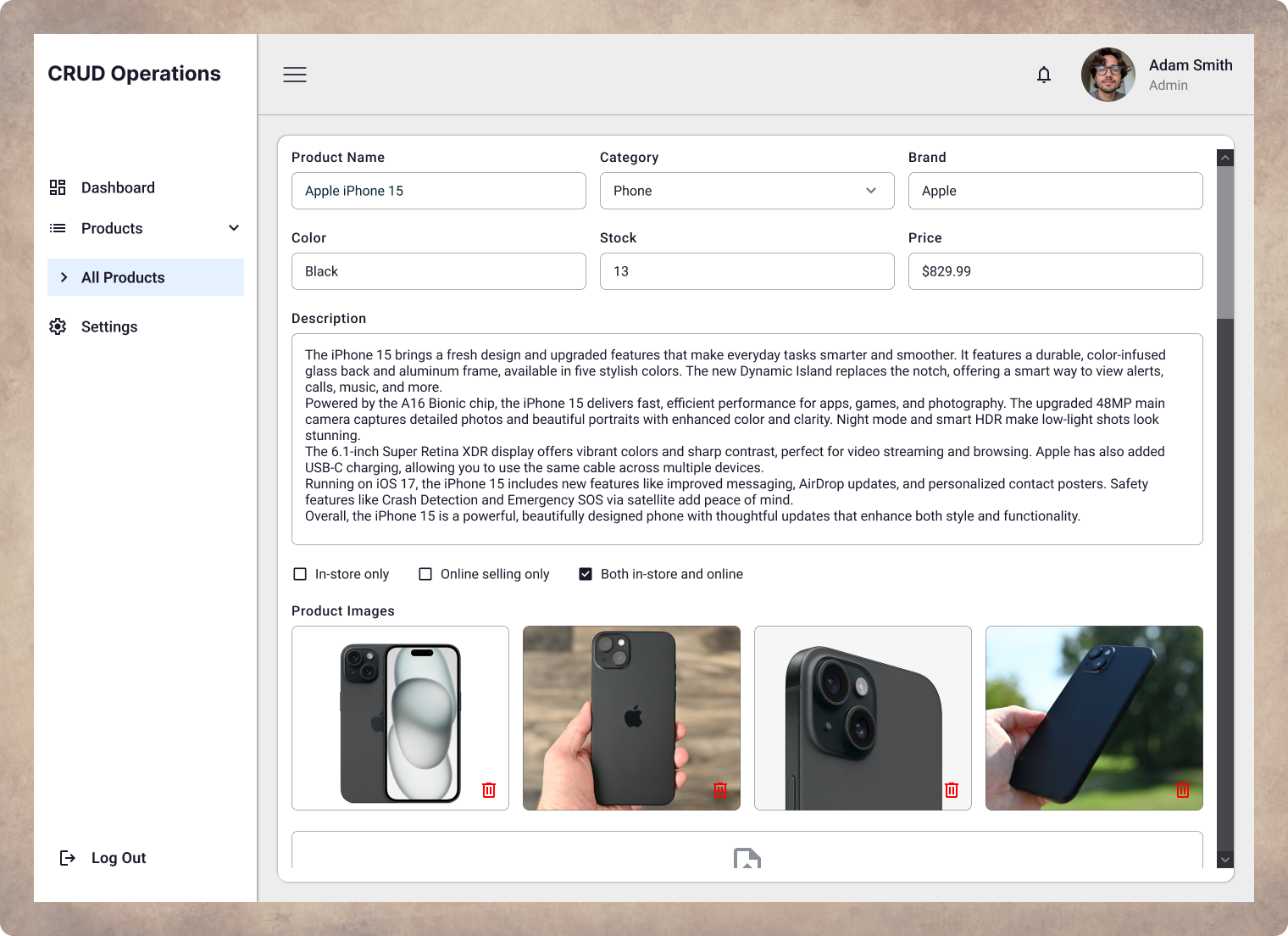 CRUD Operations by Zahidul Islam on Dribbble