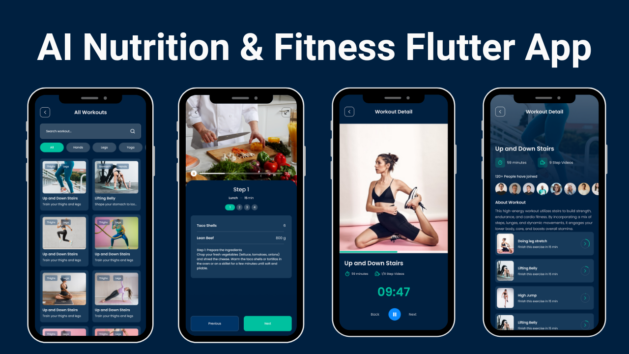 AI Fitness & Nutrition App Flutter Template | AI Workout & Meal by ...