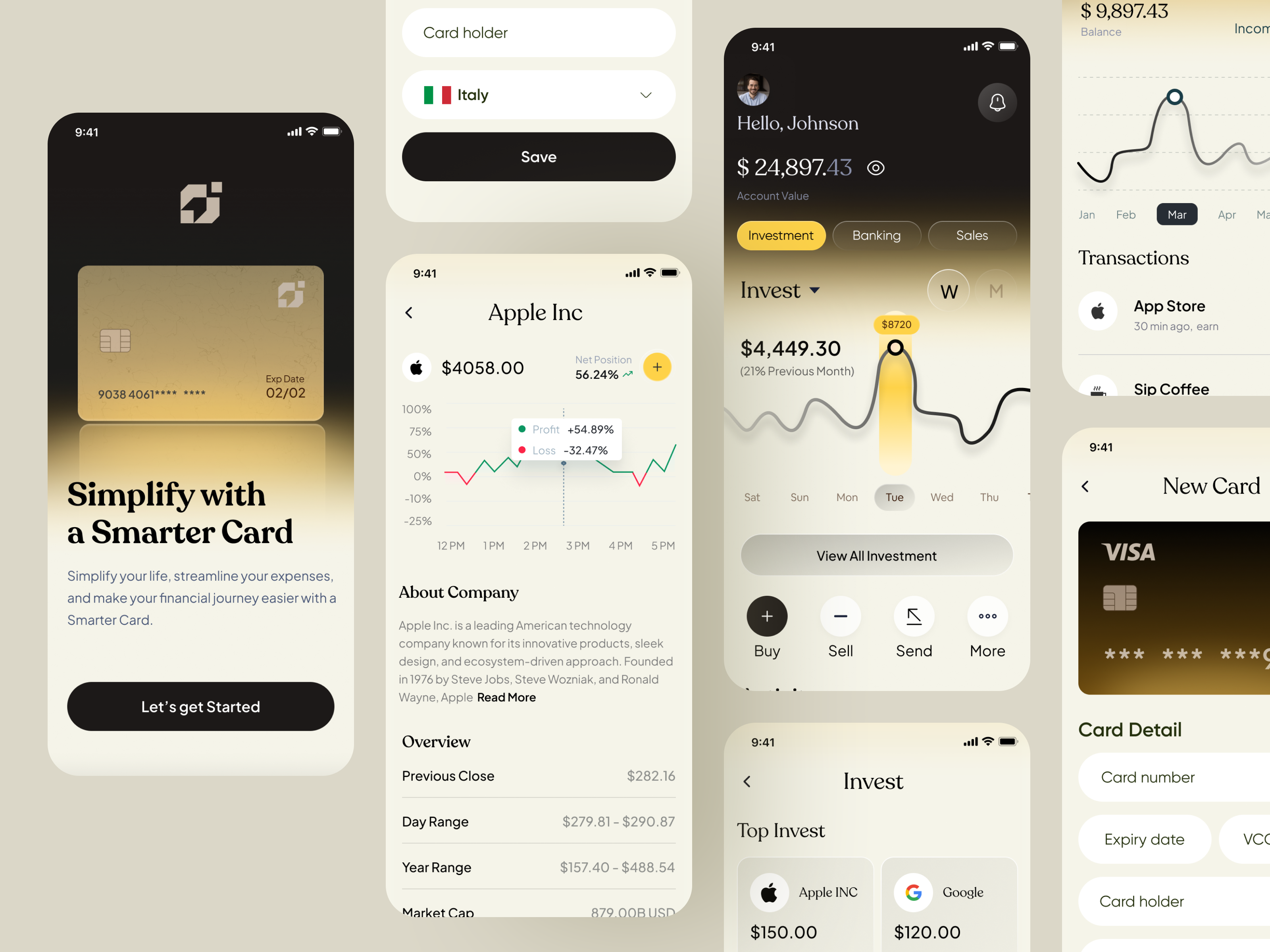 Investment & Fintech App UI Design Concept by Ofspace UX/UI on Dribbble