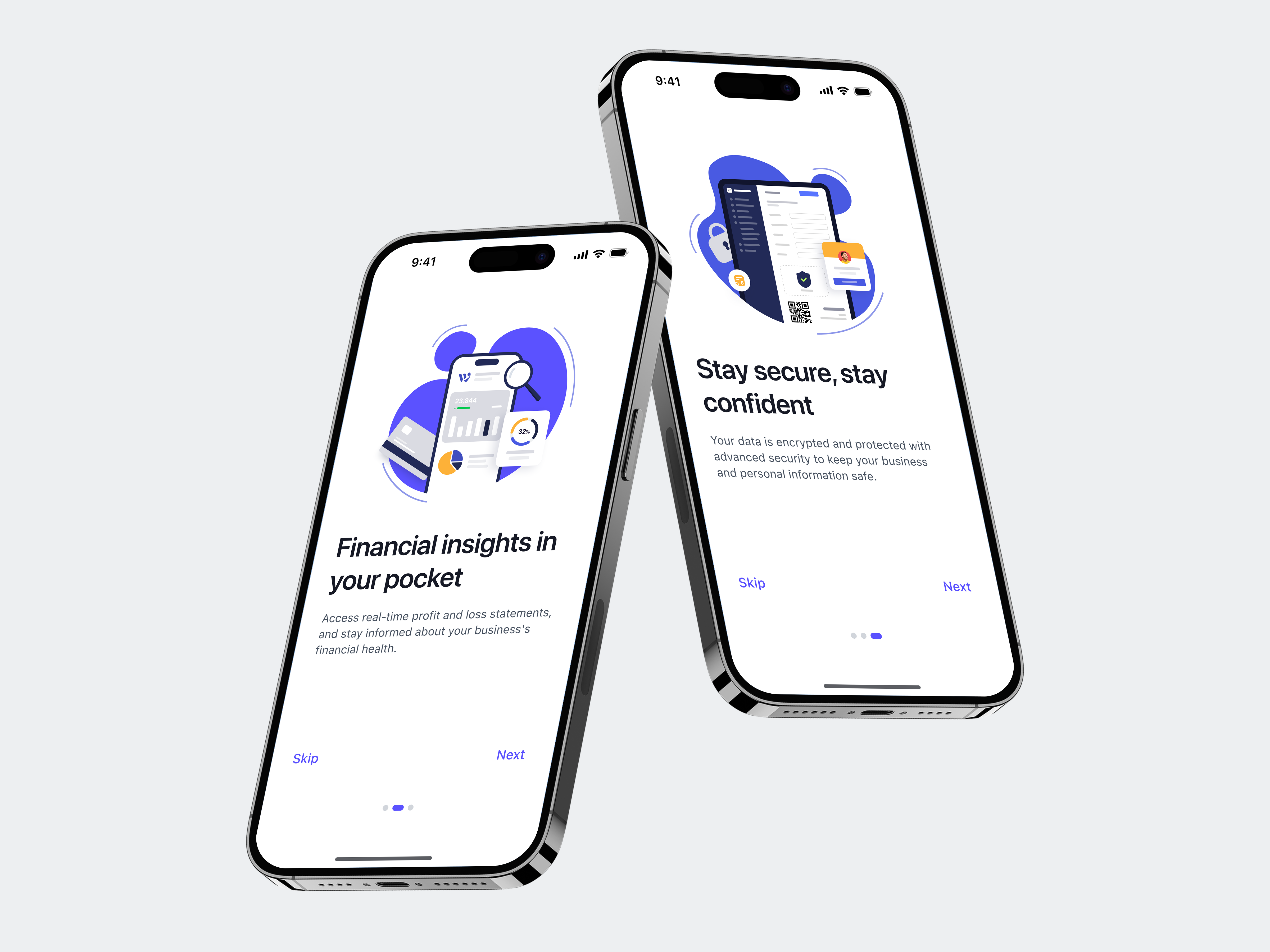 Mobile app onboarding - Fintech App by Vimal tk for Stead on Dribbble