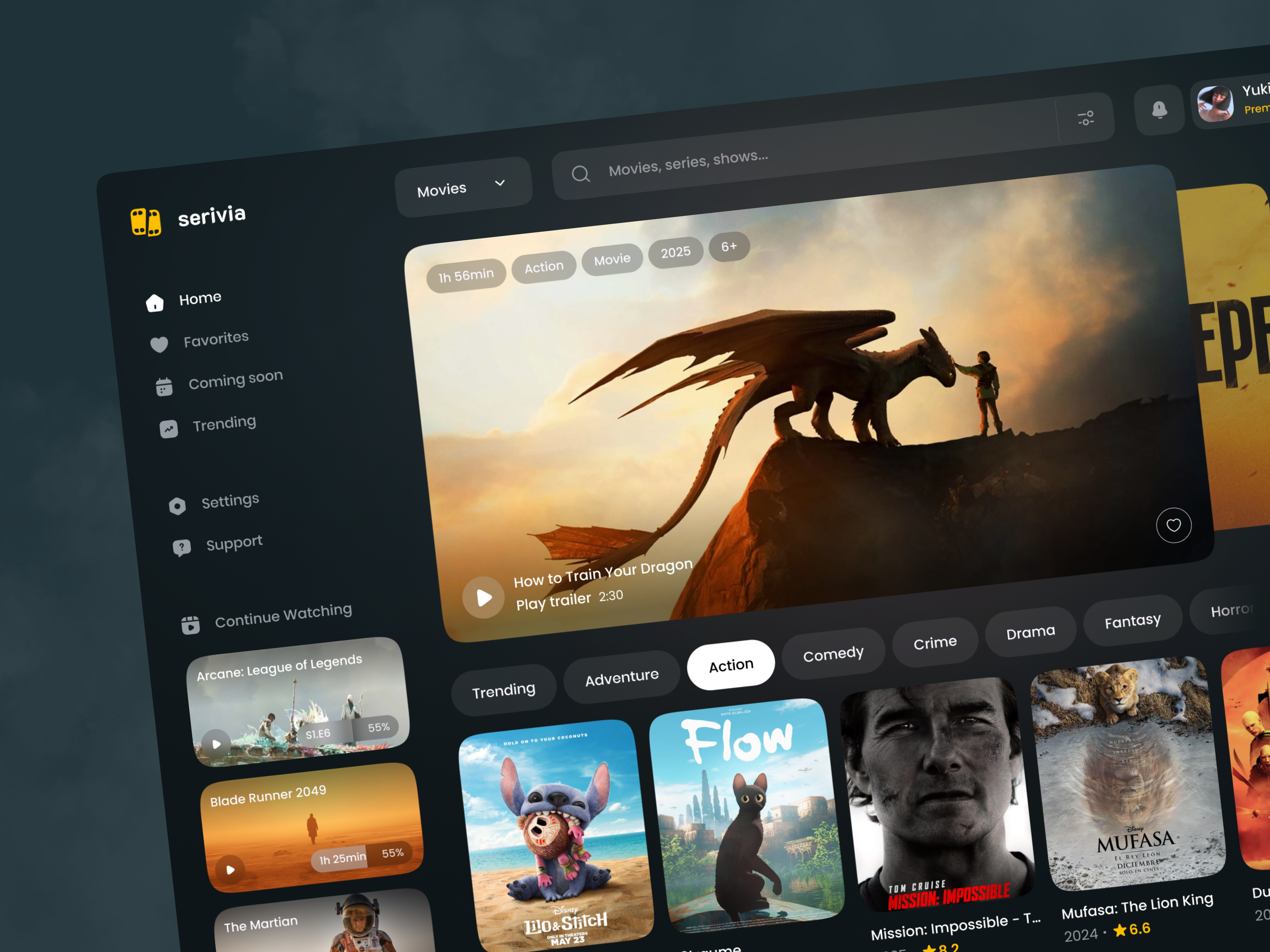 Movie Streaming Platform Web App by Ronas IT | UI/UX Team on Dribbble