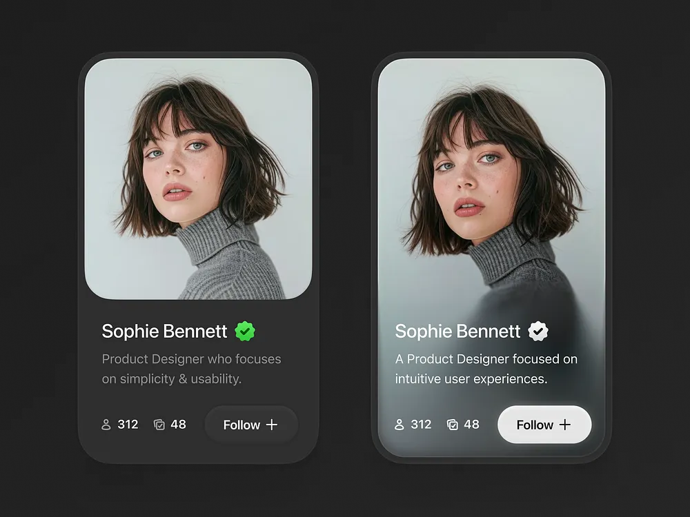 Profile Card designs, themes, templates and downloadable graphic ...