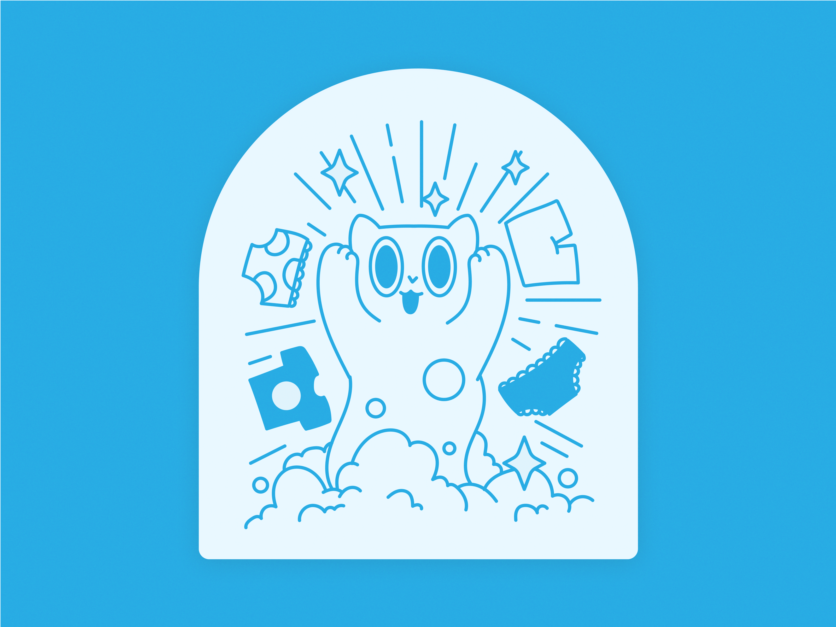 Laundry Cats as Art Icons — Minimal Series by tubik.arts on Dribbble