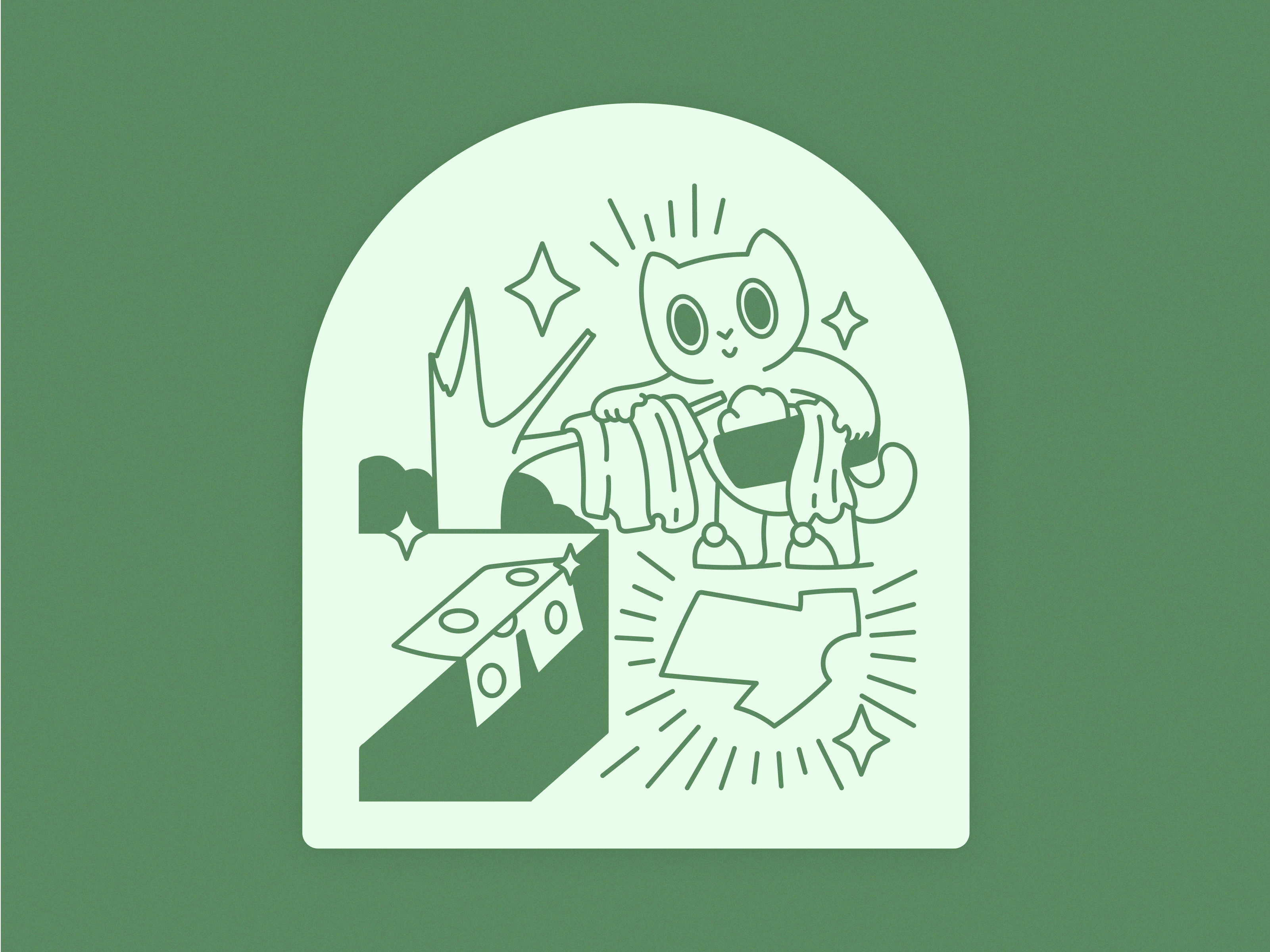 Laundry Cats as Art Icons — Minimal Series by tubik.arts on Dribbble