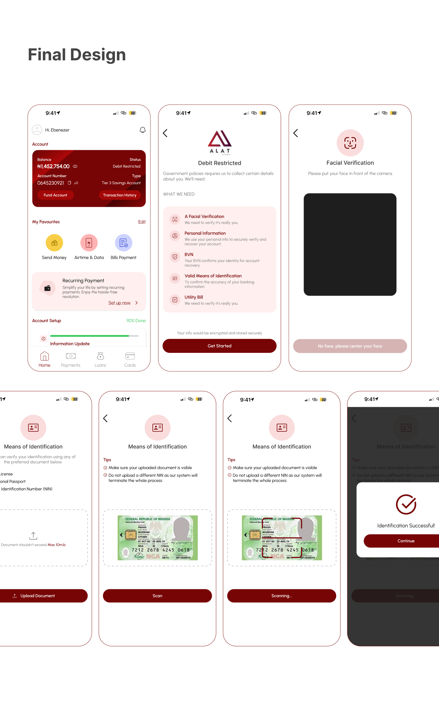 Wema Alat Mobile Banking App by Ebenezer Abioye on Dribbble