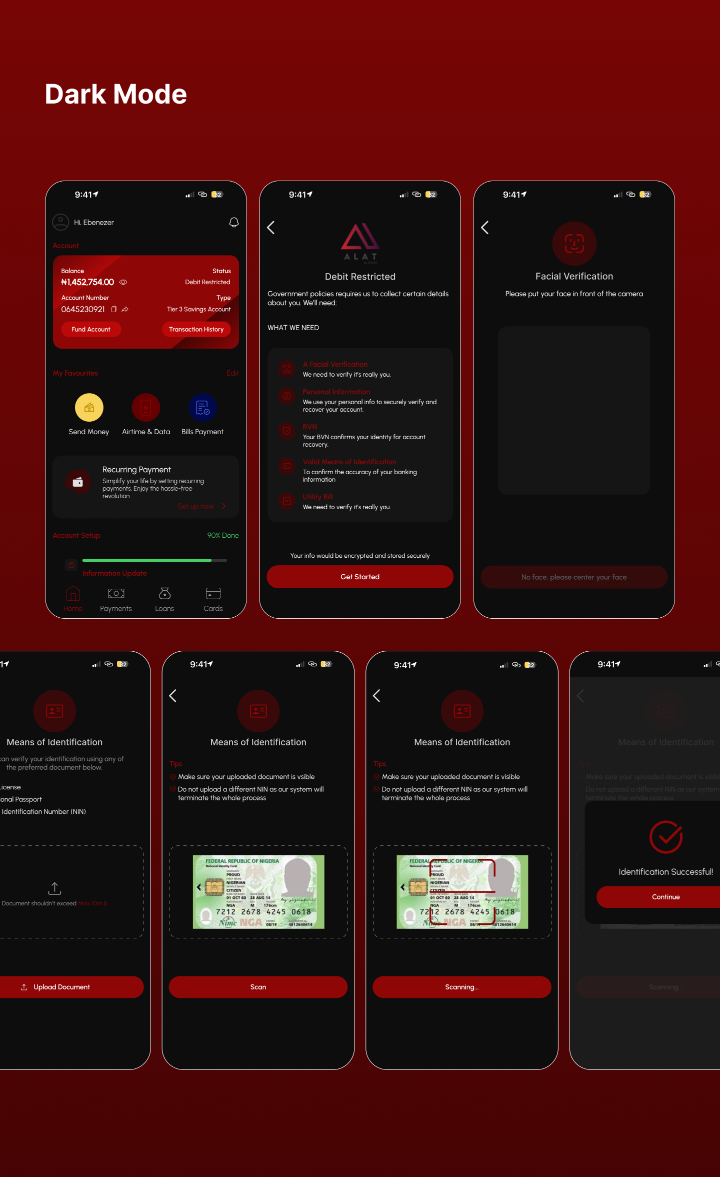 Wema Alat Mobile Banking App by Ebenezer Abioye on Dribbble