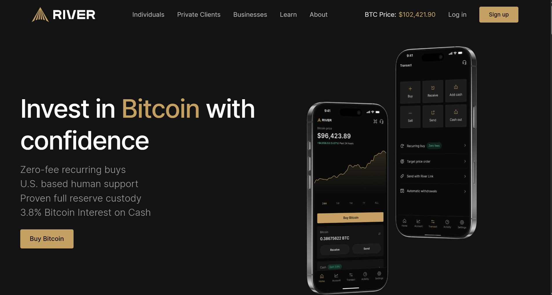 River.com Landing page Design by Yasir Quyoom on Dribbble