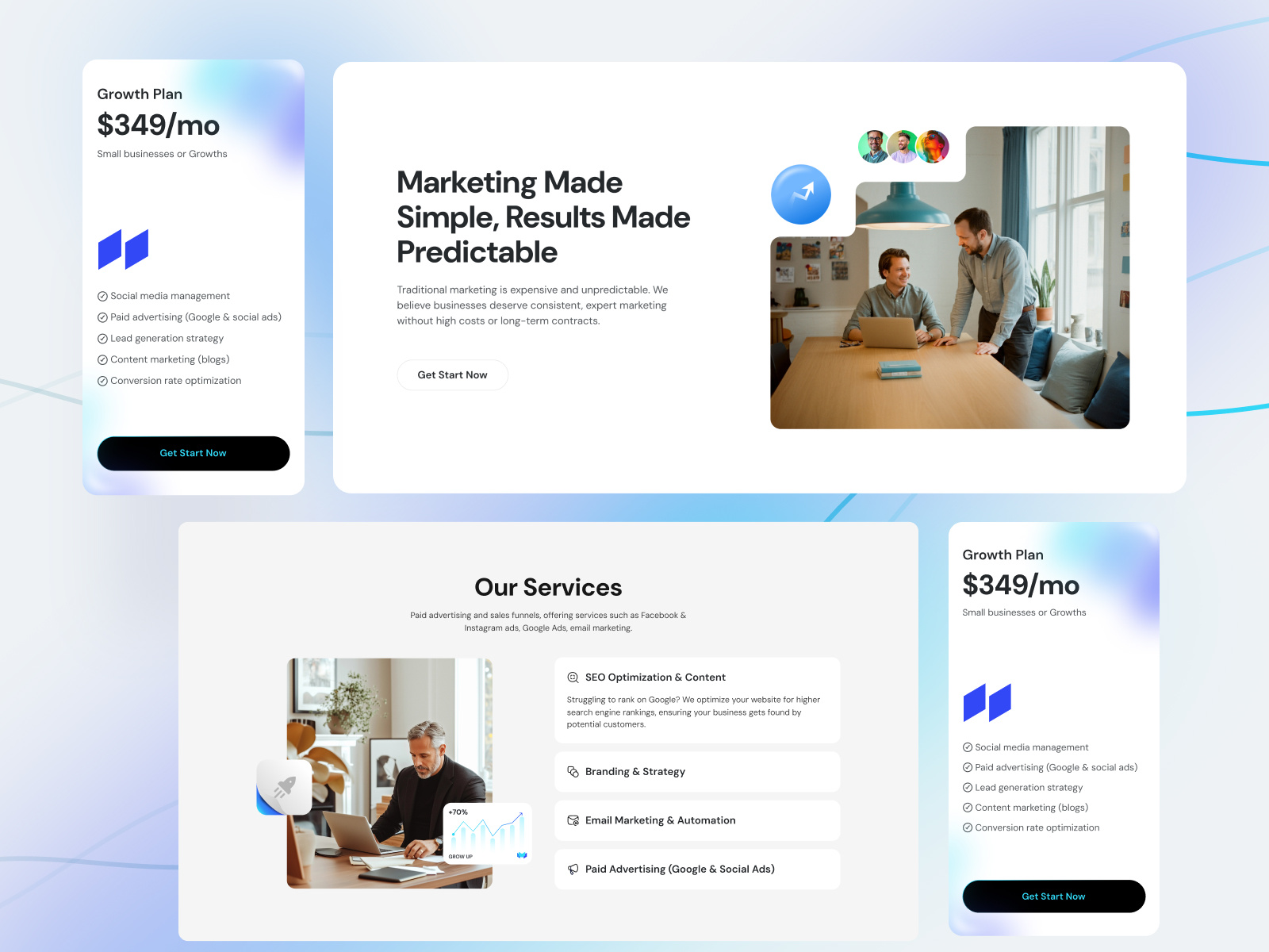 MarketoX - Professional Services Website Design by Tarik Eamin for ...