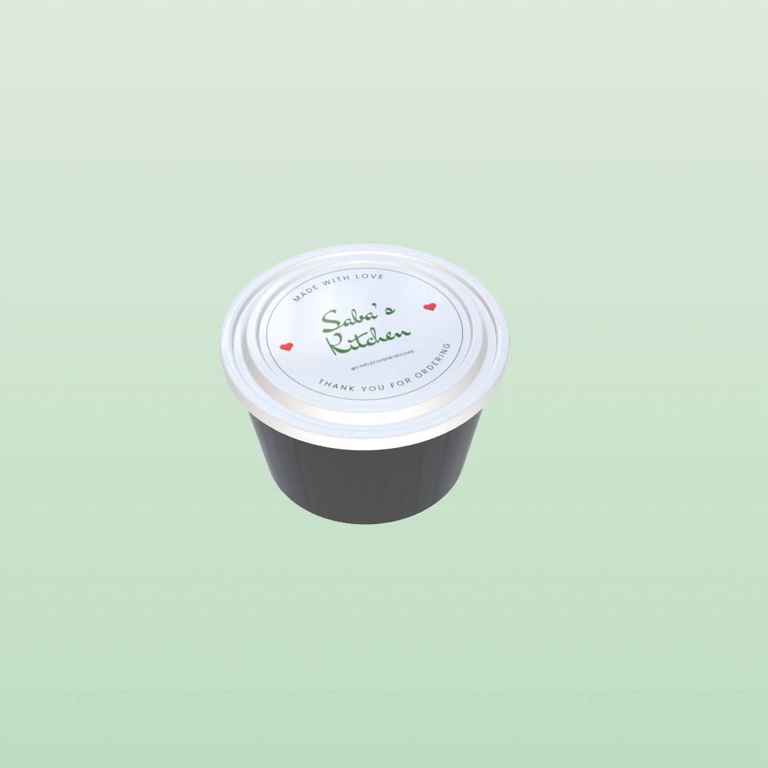 Saba’s Kitchen Logo Sticker: Packaging Design for Takeaway by Amulya Jonnala on Dribbble