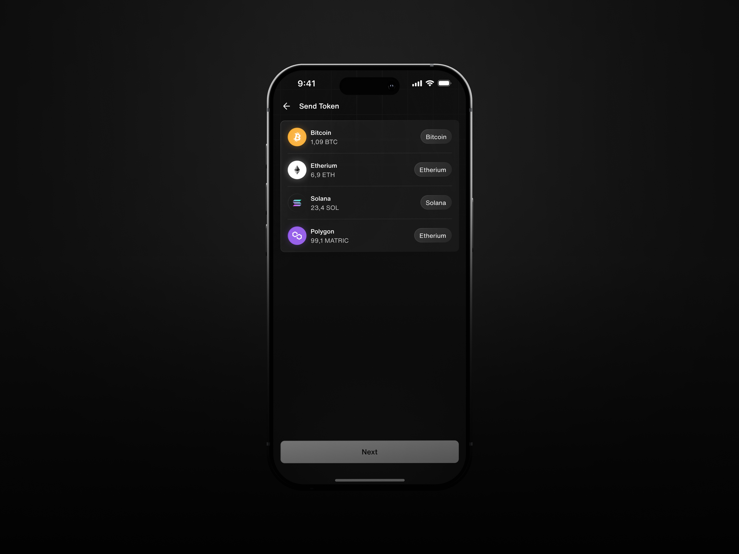 Wooolet Mobile App - Send Crypto Screen by UIGO Studio on Dribbble