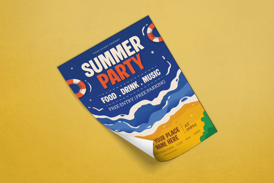Summer Party Flyer by Aldi Naufal on Dribbble