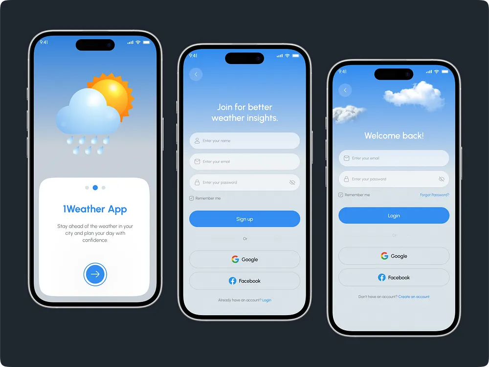 Browse thousands of Weather UI images for design inspiration | Dribbble